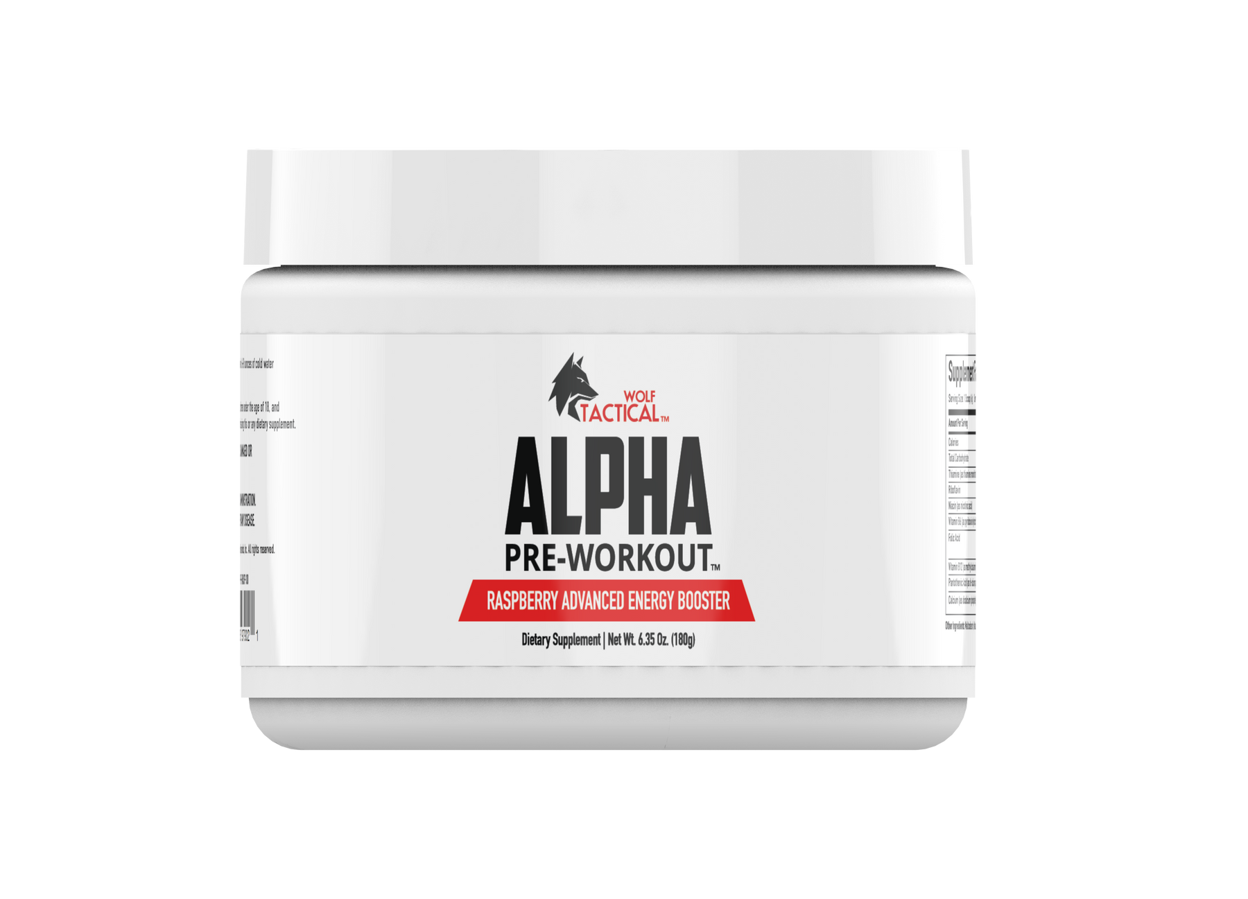 Alpha Pre-Workout - Advanced Energy Booster – Wolf Tactical